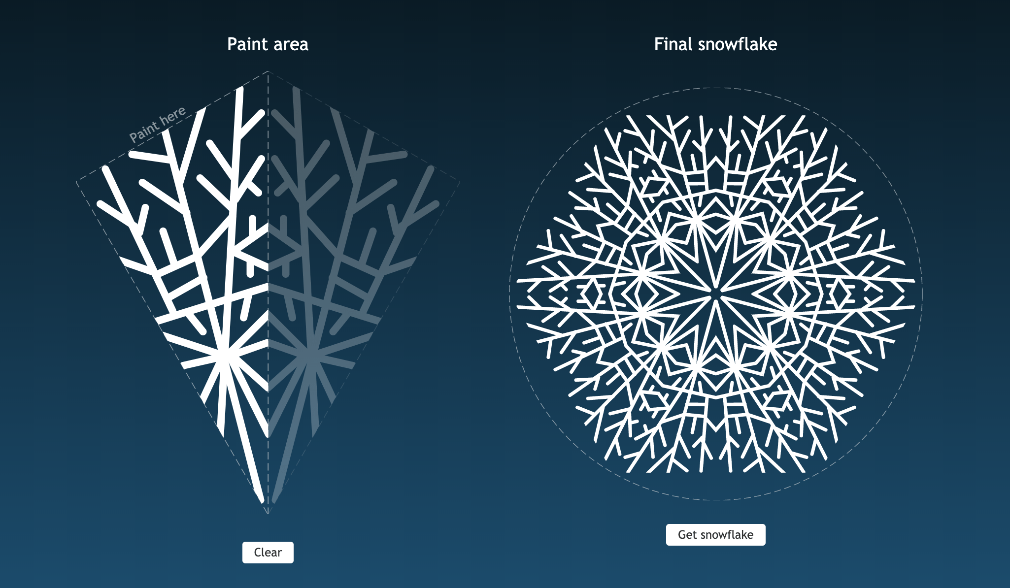 Snowflake painter